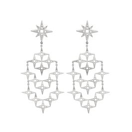 Lindi Kingi Design Stardust Earrings - Platinum